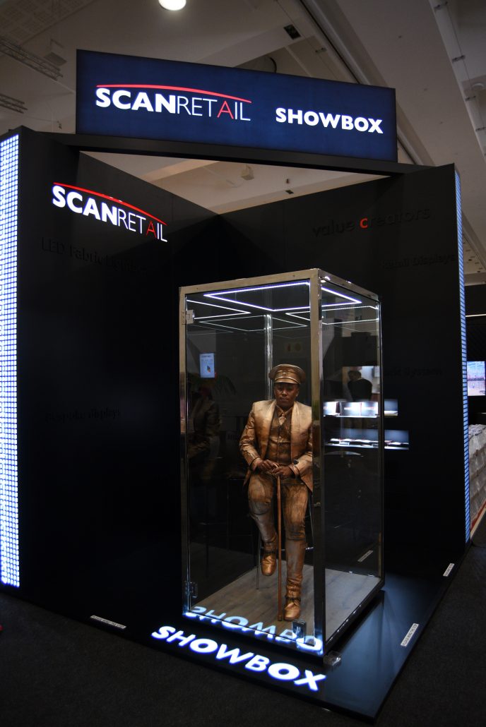 Our display Showbox is perfect for retail marketing in malls